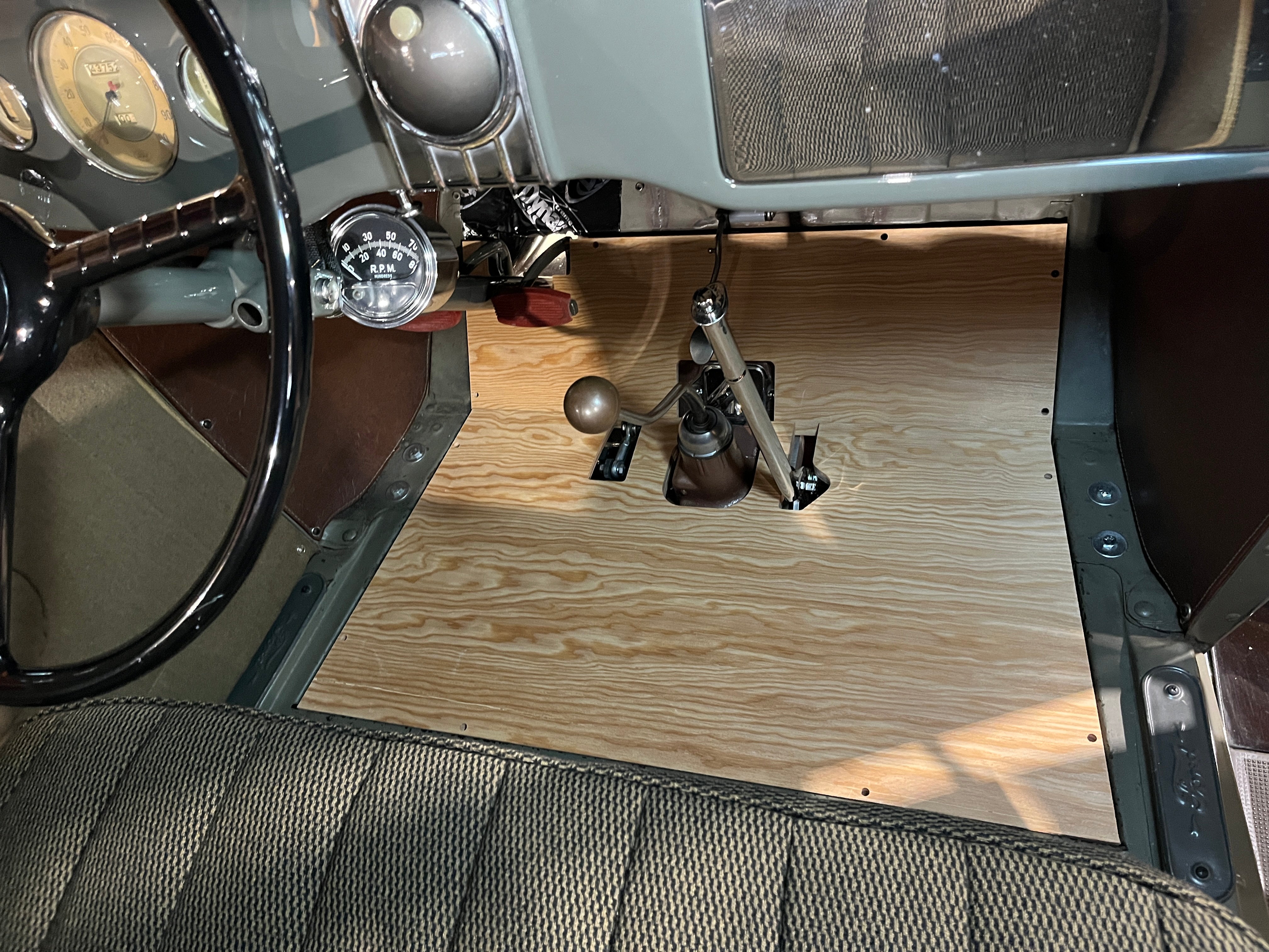 AV8 Wood Floor Kit with Cut-Outs for Old Yankee Model A to Flathead V8 ...