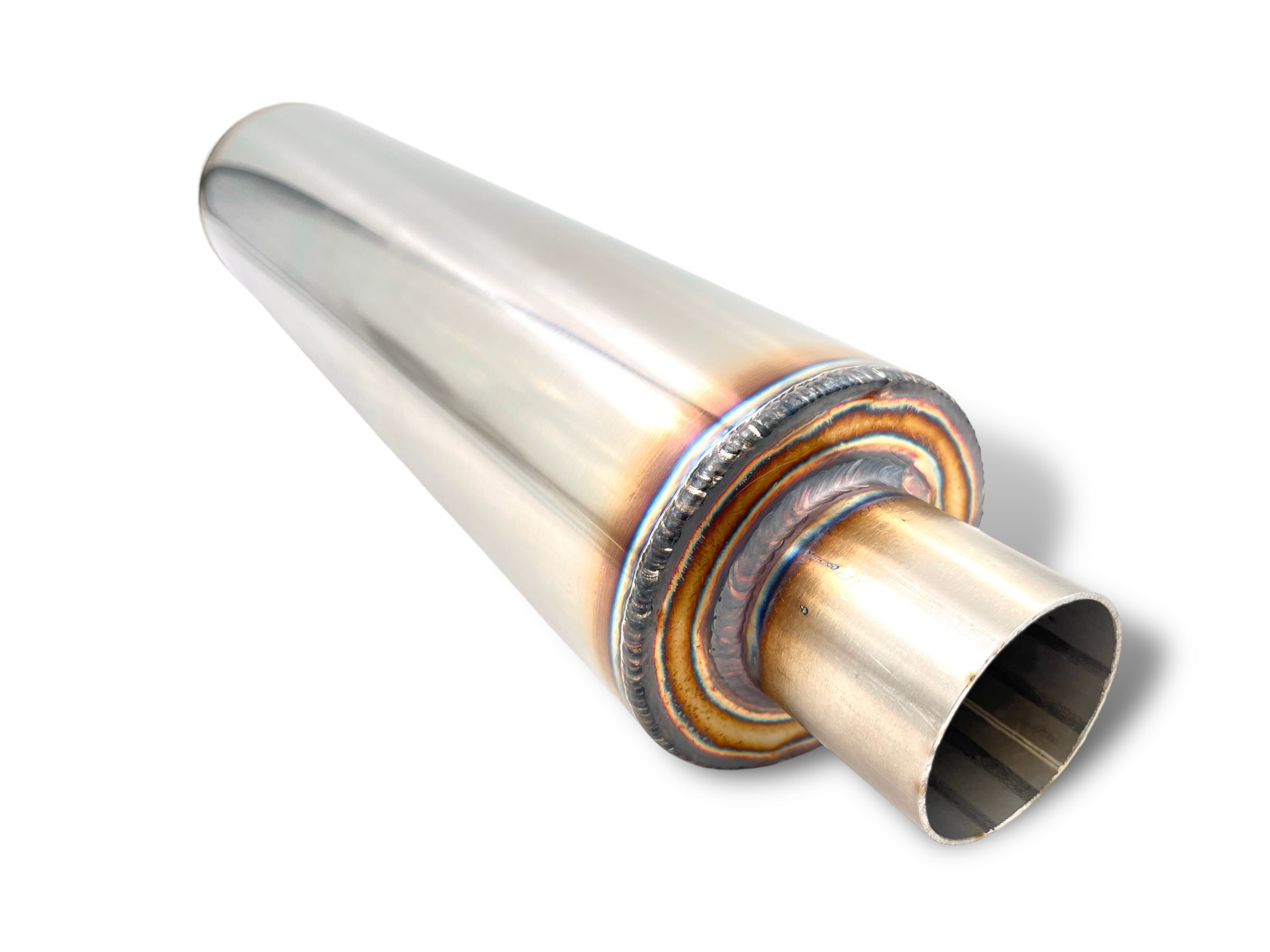 Porter Muffler Universal 1.75" Shorty - Stainless Steel – Millworks Hot Rod