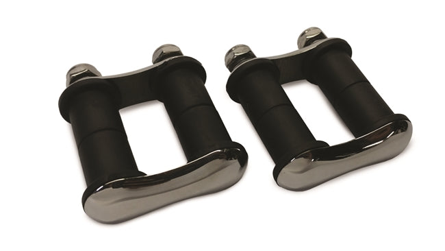 Front Spring Shackles GT2 Smoothie Polished Ends - 2" Width and .75" U ...