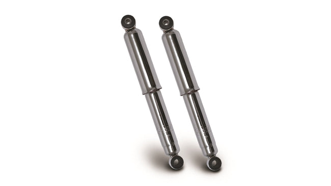 Smooth Bell Standard Length Hot Rod Shocks Chrome – Millworks Hot Rod